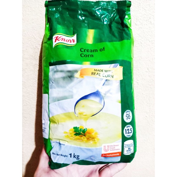 1Kg Knorr Cream of Corn made with real Corn Makes 12.5 Liters | Shopee ...