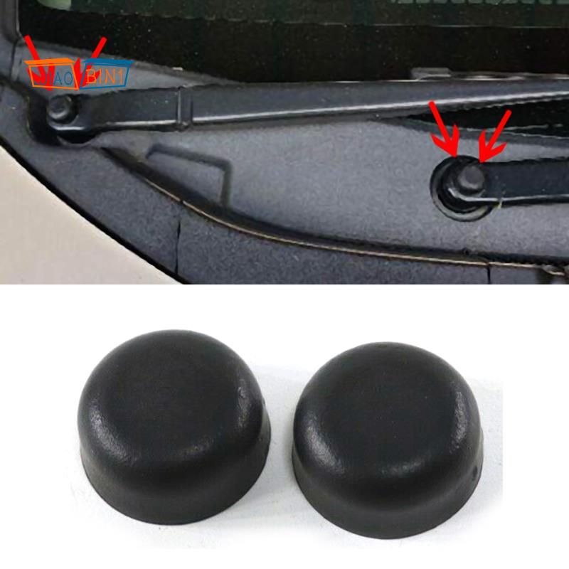 2PCS Wiper Wiper Arm Nut Cover Cap Bolt Front Black for Honda Accord ...