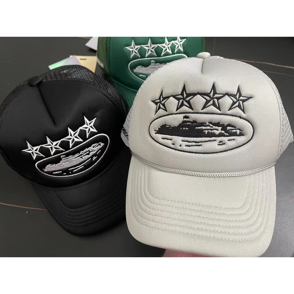 Corteiz Trucker hat Five-pointed Star Embroidered logo design cap ...