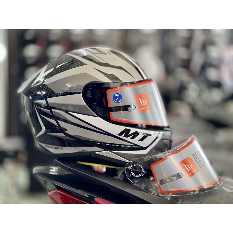 MT FF110 REVENGE 2 Fullface Helmet + Free Clear Visor (KLEY) | Shopee ...