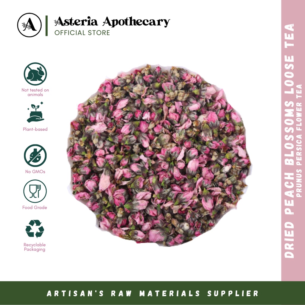 Dried Peach Blossoms Loose Tea | Herbal Tea | Tisanes | Flower Tea 10g ...