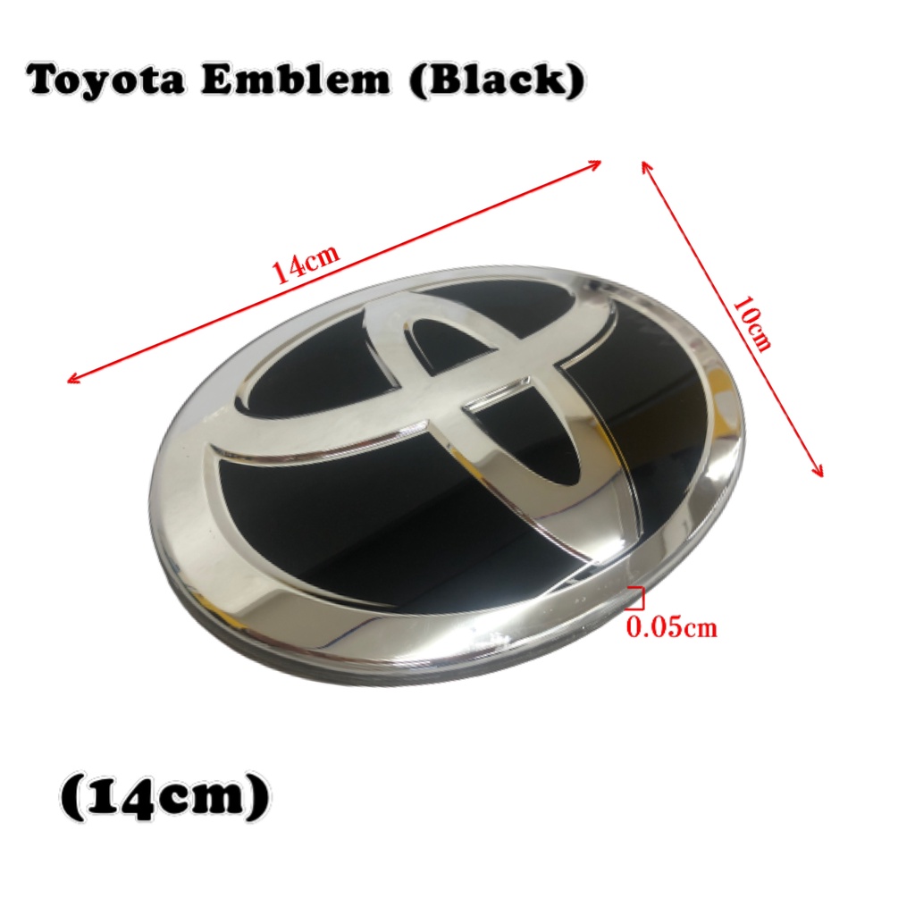 COS TOYOTA Car Logo Emblem Car Front Grille Emblem Logo Rear Trunk ...