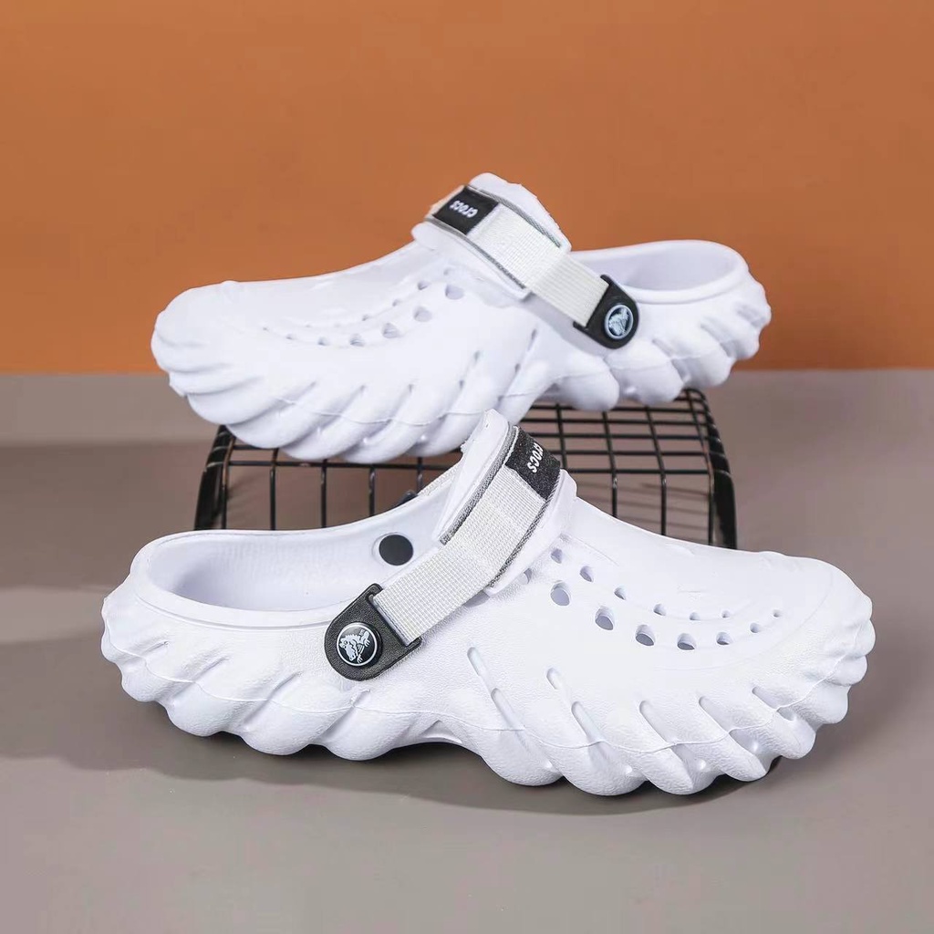 ECHO CLOG crocs sandals for men slippers Beach Thick Sole Anti Slip ...