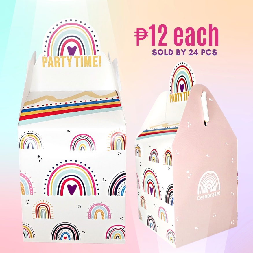 FP1604 (24PCS) Boho Rainbow Themed Party Treat Loot Bags Loot Box ... FP1604 (24PCS) Boho Rainbow Themed Party Treat Loot Bags Loot Box ...