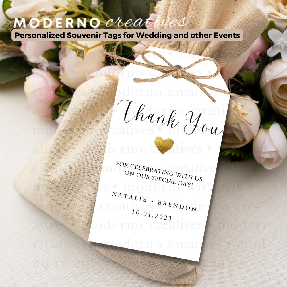 Souvenir Tags for Wedding, Baptism, Debut and other Occassions | Shopee ...