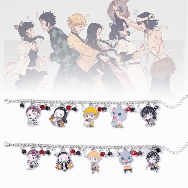 Anime Demon Slayer bracelet Tanjirou Nezuko Zenitsu cartoon image ...