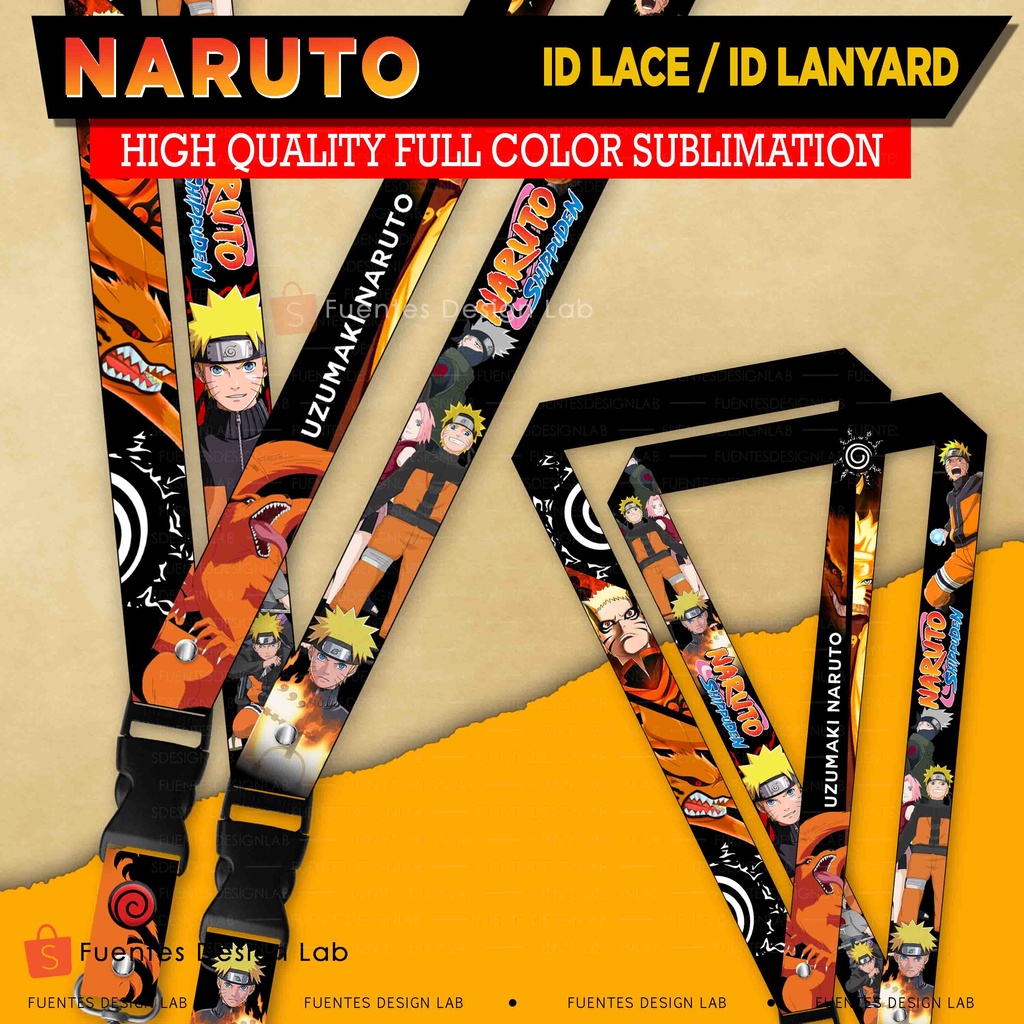 NARUTO ID Lace-NARUTO Shippuden LANYARD-HIGH QUALITY PRINT | Shopee ...