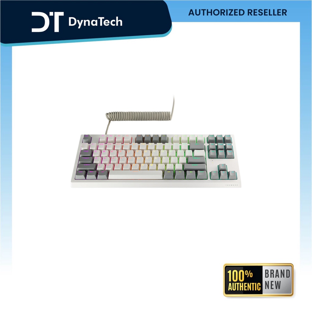 Tecware Phantom+ Elite White RGB TKL 87 keys Wraith Mechanical Keyboard ...