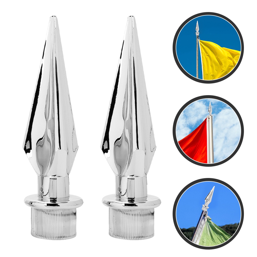 [READY STOCK] Flagpole US Flags Finials Ball Topper Decor End Cap ...