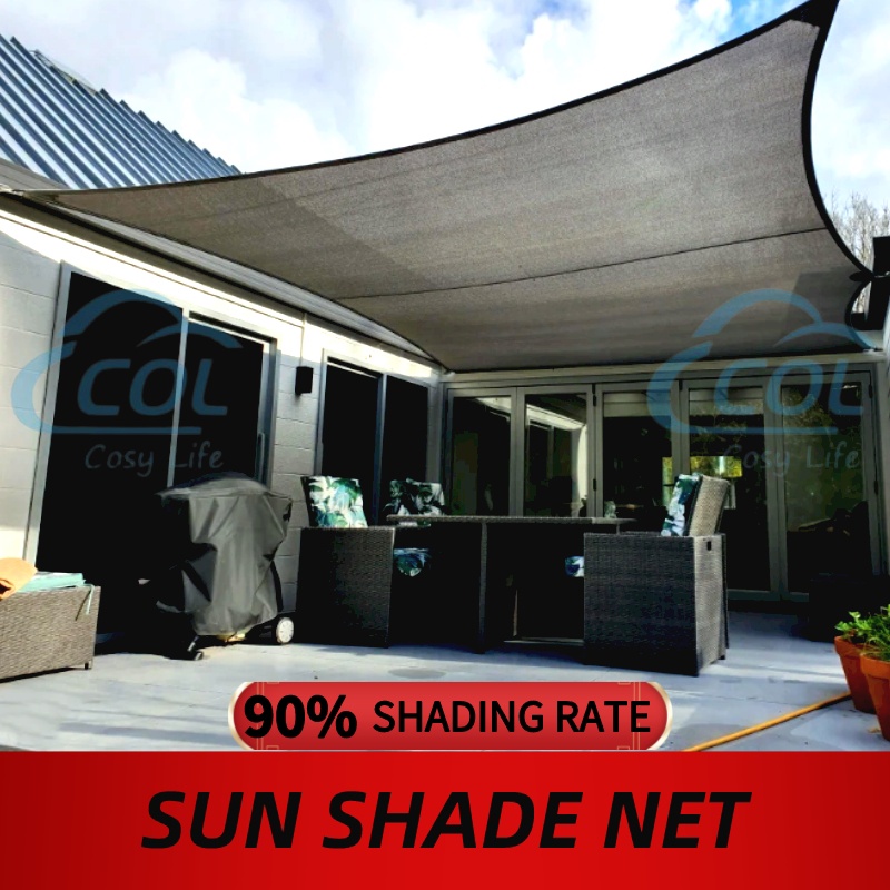 6/8 Meters Anti-UV Sun Shade Net Black Outdoor Garden Shade Cloth ...