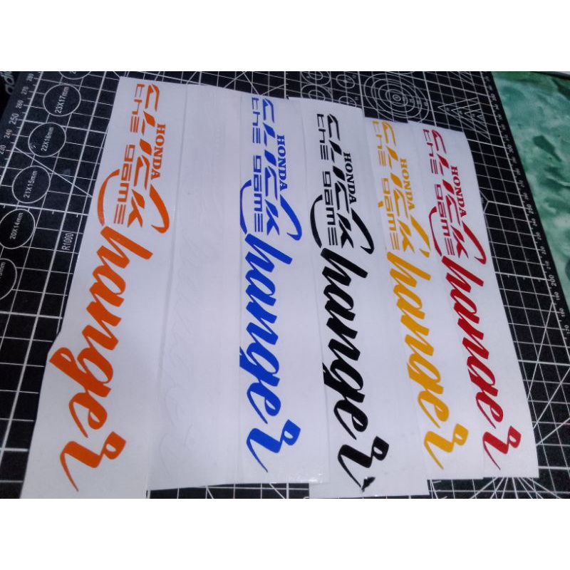 (COD) HONDA CLICK GAME CHANGER signature style machine cut motorcycle ...