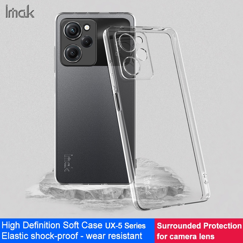 Original Imak Casing Poco X5 Pro 5G Transparent Soft TPU Back Case ...