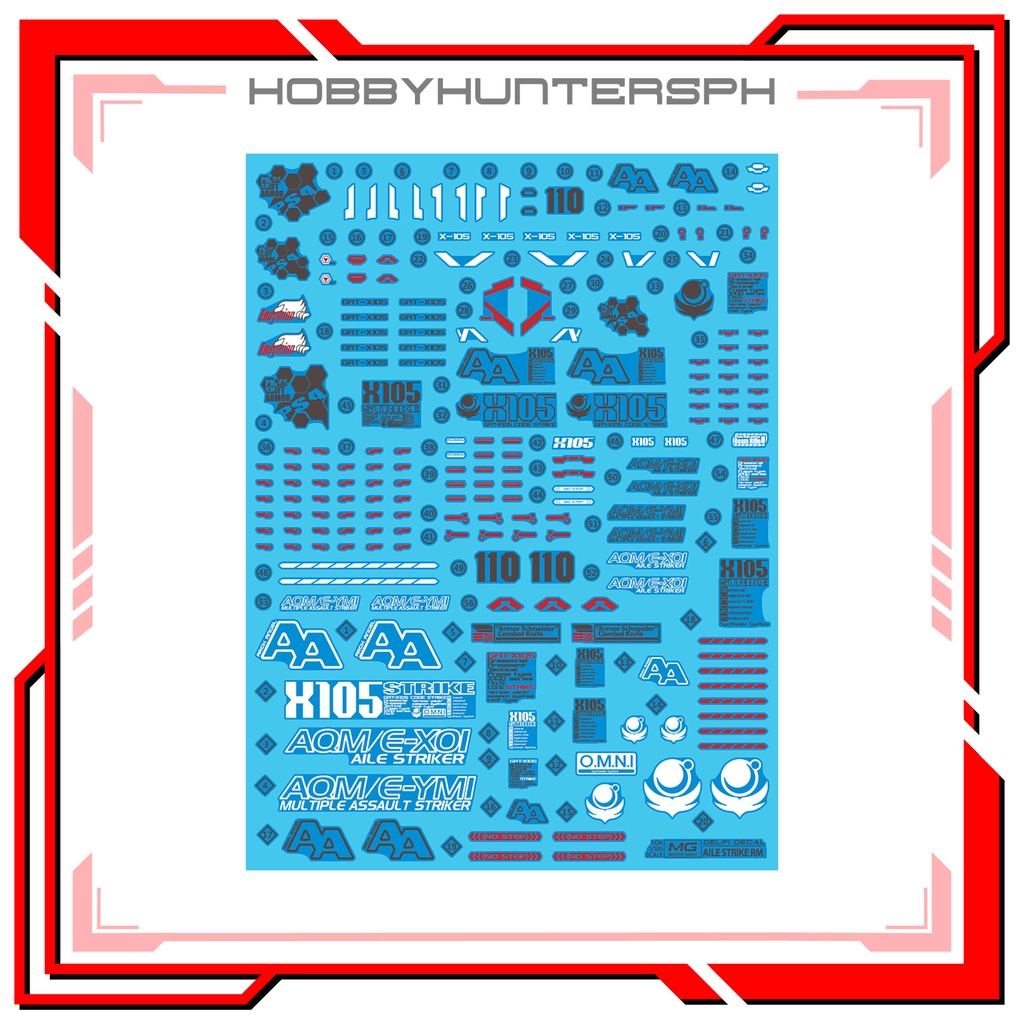 Delpi Decal MG Aile Strike Ver. RM Waterslide Decals | Shopee Philippines
