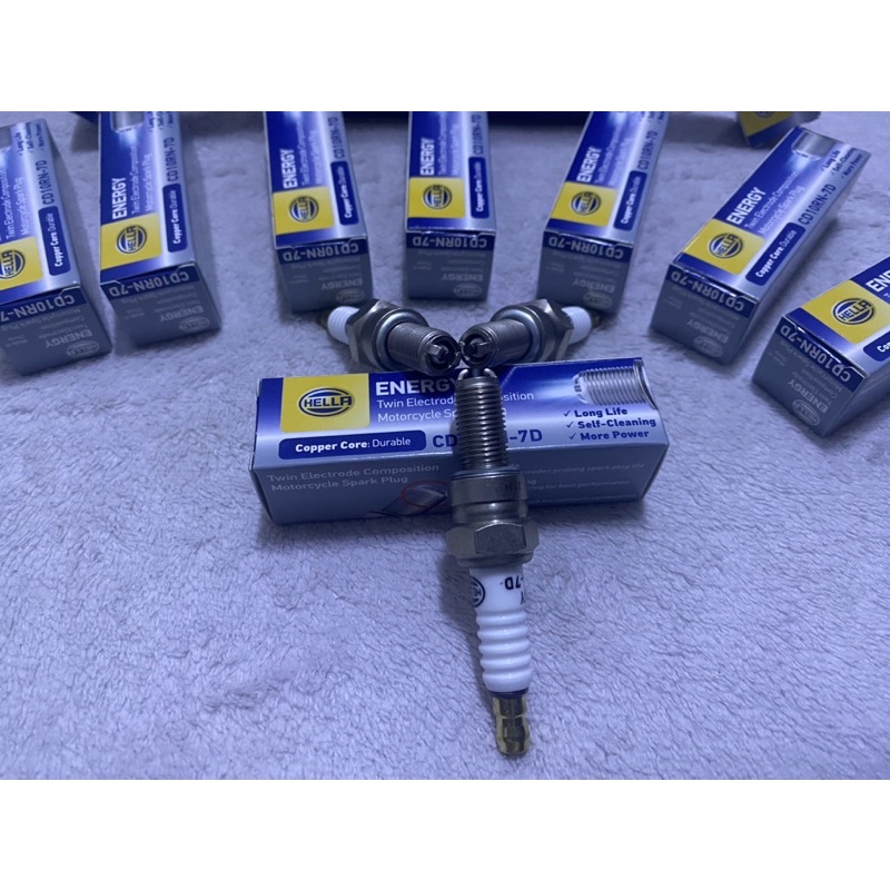 HELLA SPARK PLUG TWIN ELECTRODE FOR MIO SPORTY/AMORE/M3/SOULTY | Shopee ...