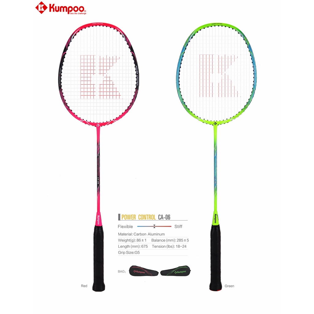 Kumpoo Power Control CA - 06 badminton racket (Genuine) | Shopee ...