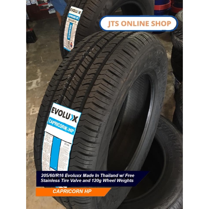 205/60/R16 Evoluxx Made In Thailand w/ Free Stainless Tire Valve and 120g Wheel Weights (PRE ...
