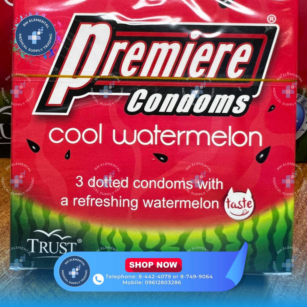 Condom Trust Premiere All Variants And Scents Available 3pcs Per Pack Shopee Philippines 
