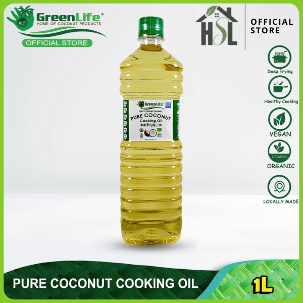 Organic Pure Coconut Cooking Oil 1L Deep Fry Healthy Cooking Oil NOT ...