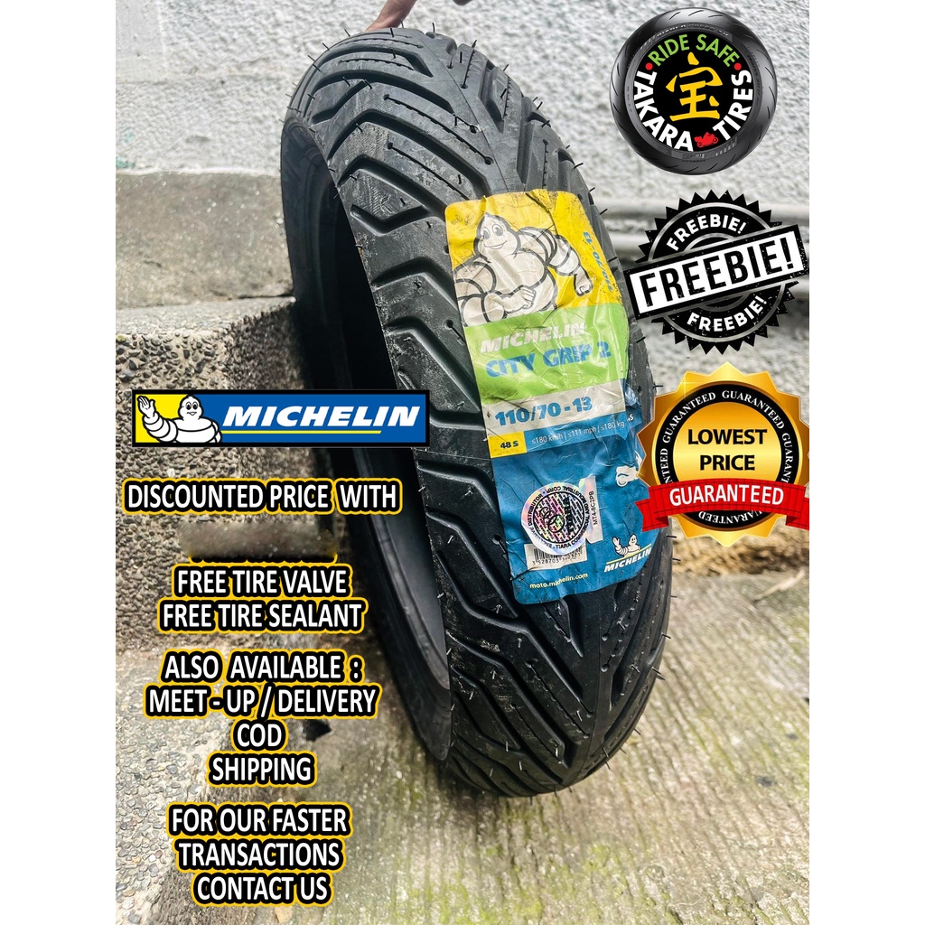 MICHELIN TIRE City Grip 2 Tubeless 12",13", 14" by TAKARA (FREE TIRES ...