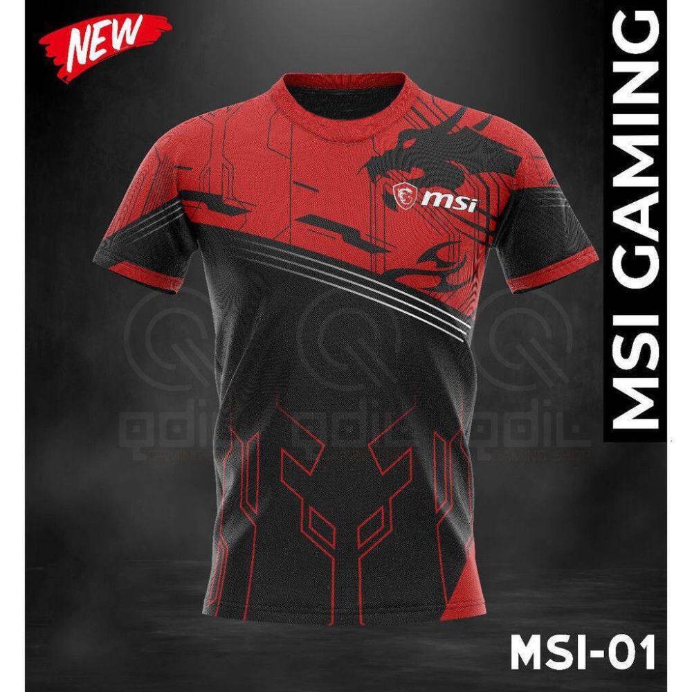 2023 Latest jersey Gaming MSI GAMING Shirt Jersey | Shopee Philippines