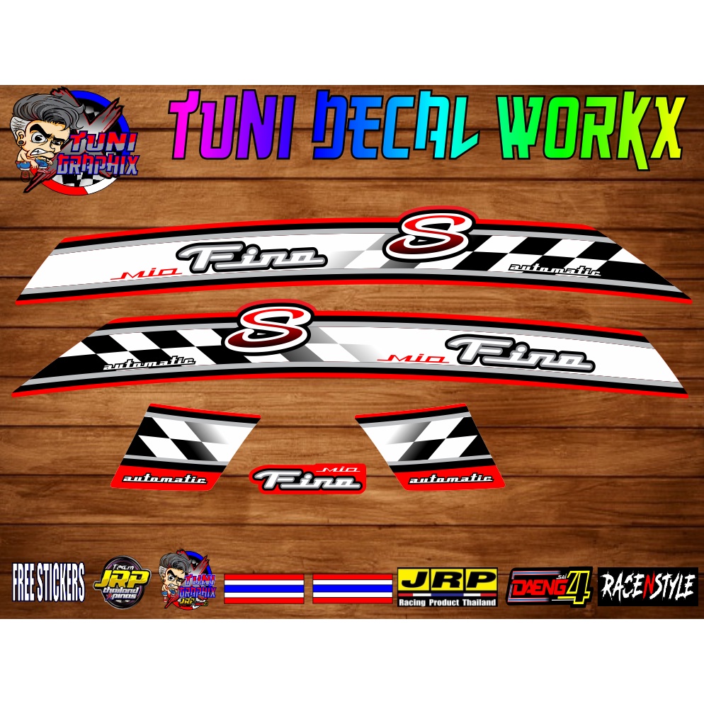 YAMAHA MIO FINO THAI CLASSIC DECALS (More Colors) | Shopee Philippines