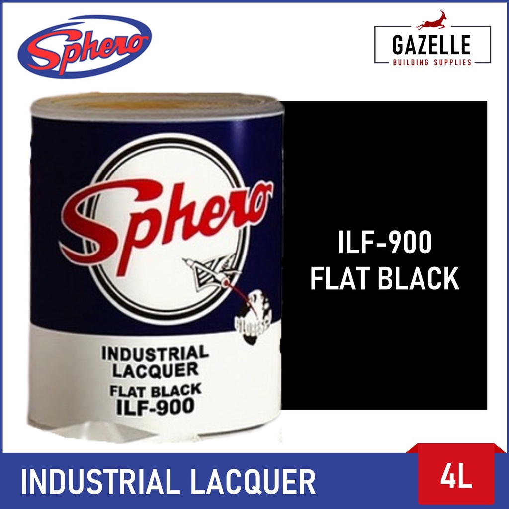 Sphero Industrial Lacquer Flat Black 4L | Shopee Philippines