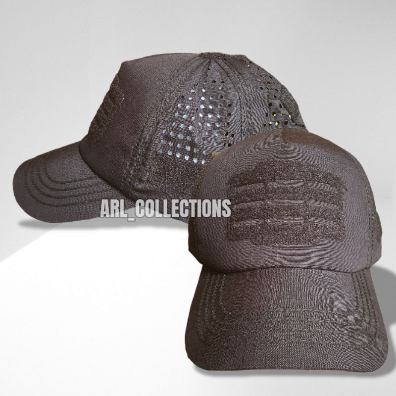 New model black laser cut tactical hat - tactical caps velcro baseball ...