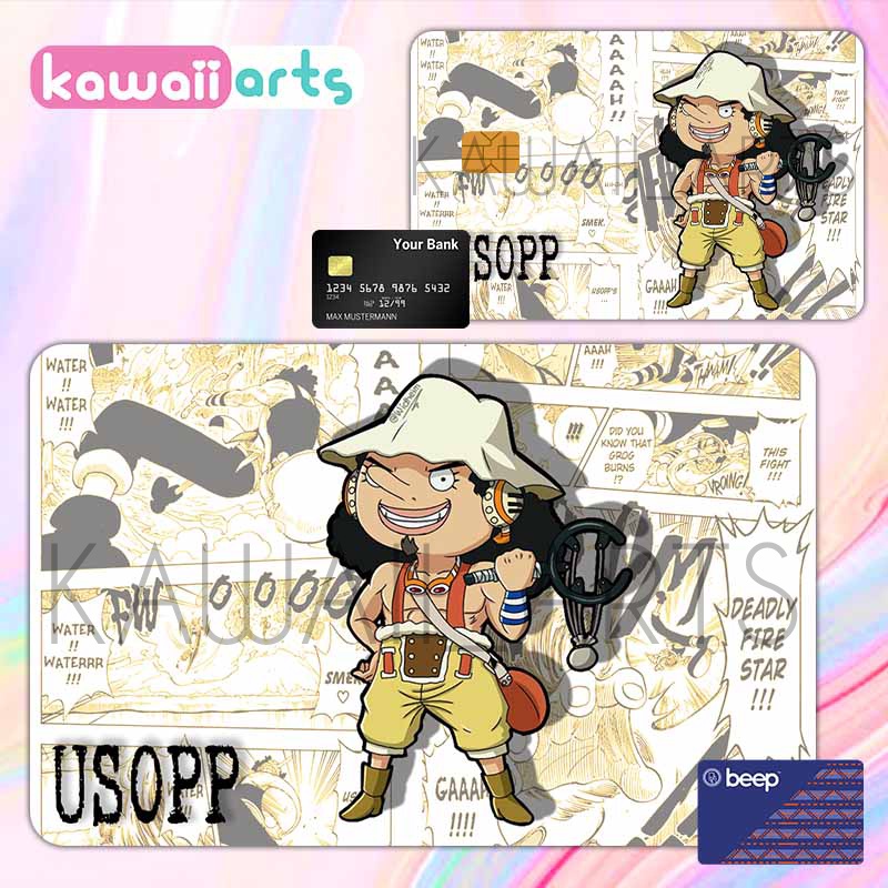 One Piece CHIBI - Anime - Card Skin Stickers ( ATM / BANK / BEEP ...