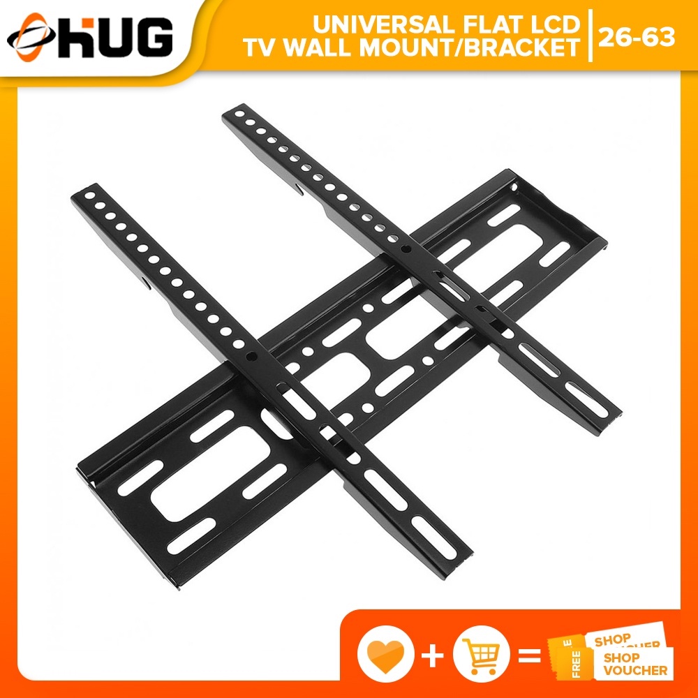 Hug 26-63 LED LCD TV Flat Wall Bracket / Wall Mount | Shopee Philippines