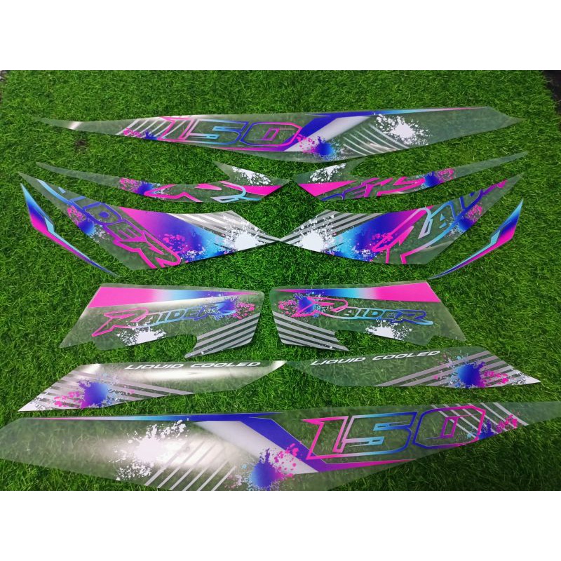 Striping Sticker Raider Fu Facelift Transparent Custom List Rainbow ...