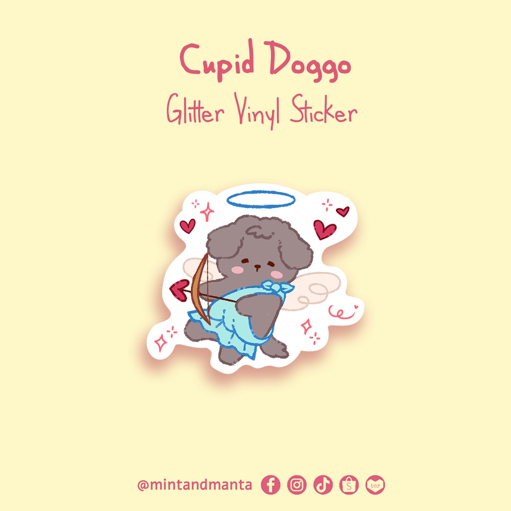 Cupid Doggo (waterproof) Stickers | Vinyl Sticker | Journal ...