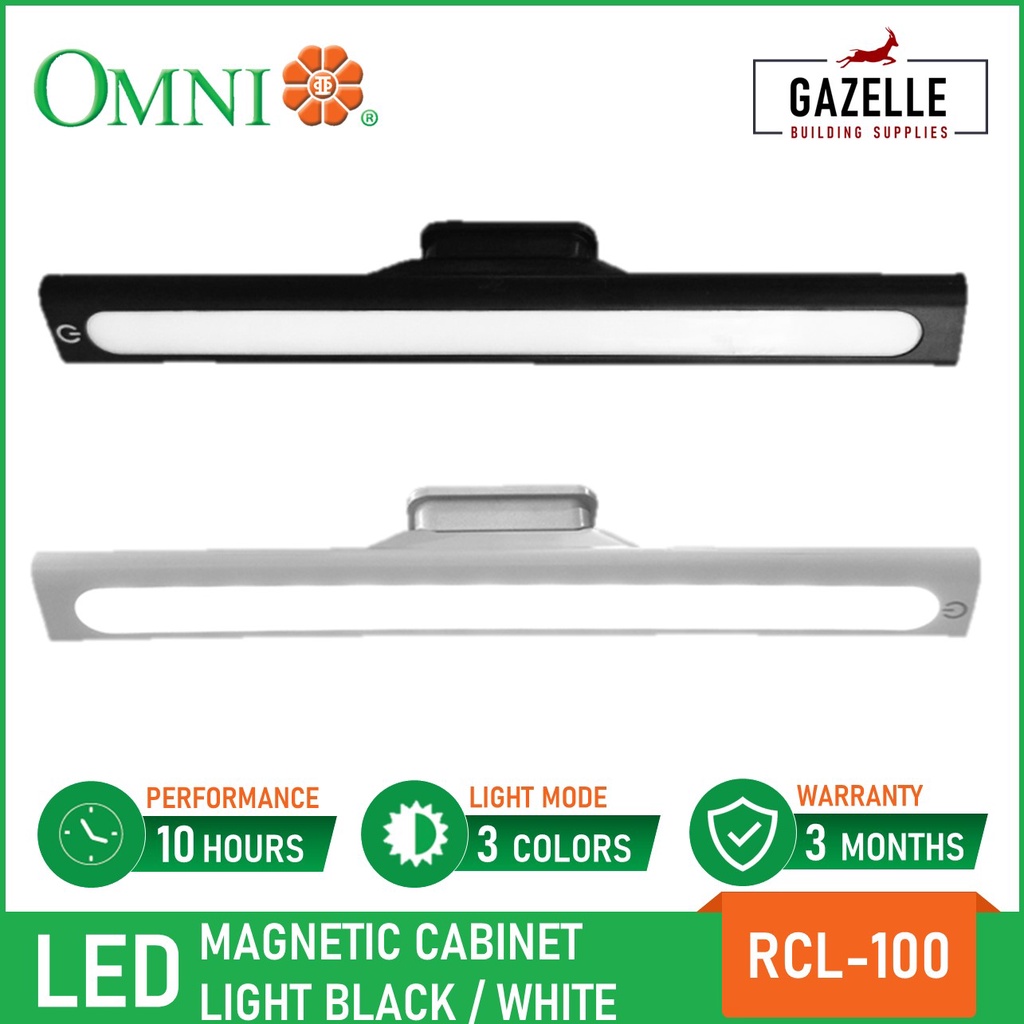 Omni Magnetic LED Cabinet Light RCL-100 Black / White Daylight Warm ...