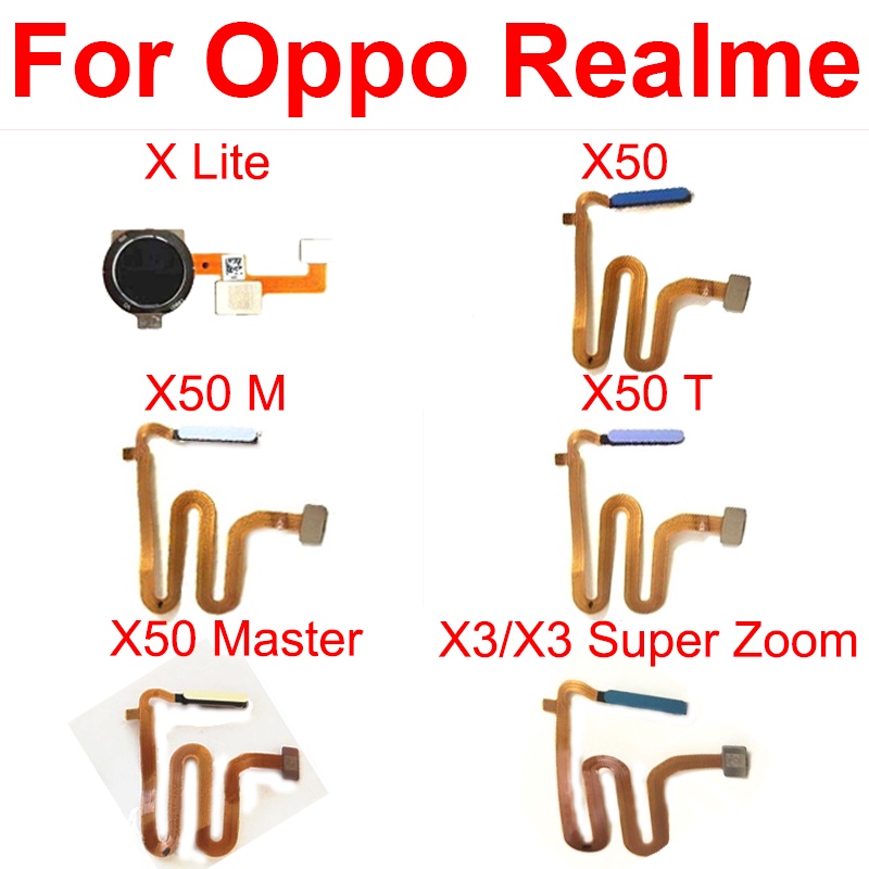 Fingerprint Sensor Power Button Key Touch Flex Cable For OPPO Realme ...