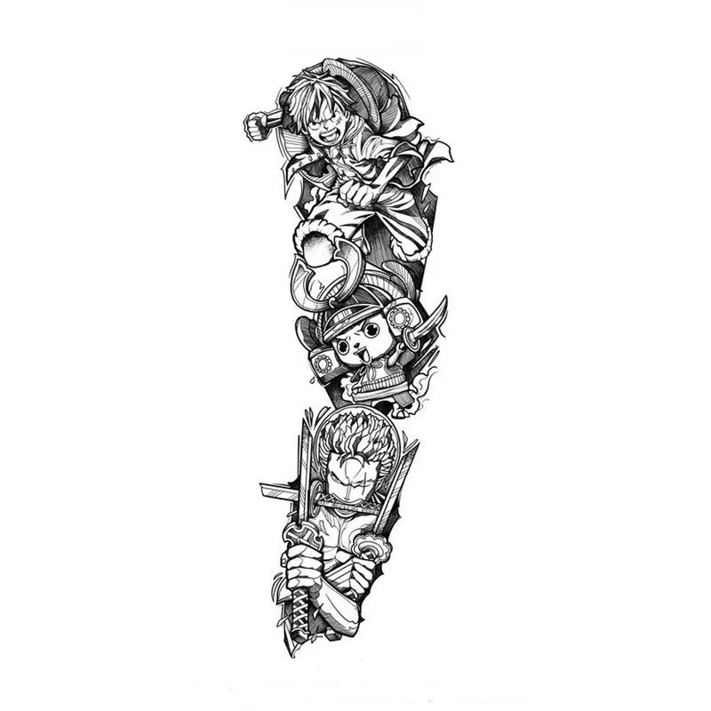 One Piece Stitched Full Arm Tattoo Patch Waterproof and Long-lasting ...
