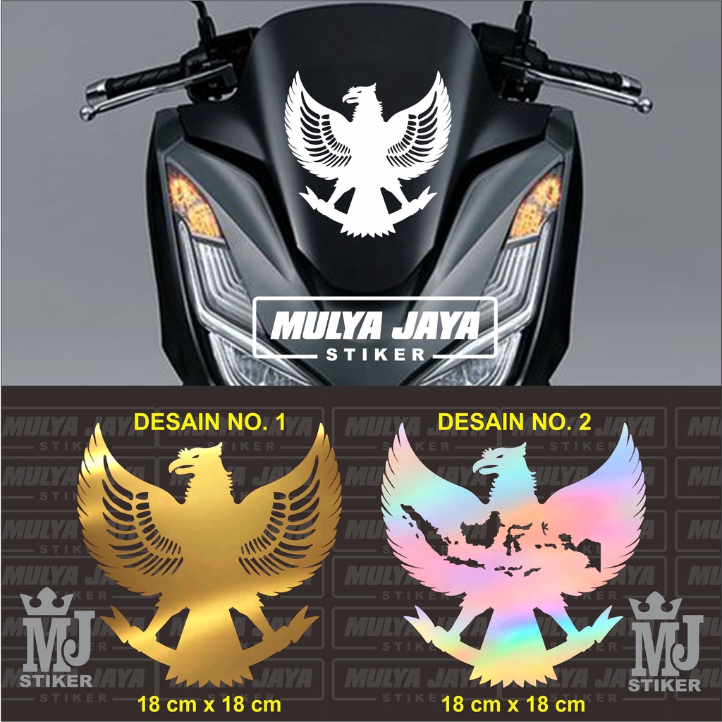 Mulya jaya stickers CUTTING STICKER GLASS VISOR MOTORCYCLE PCX NMAX ...