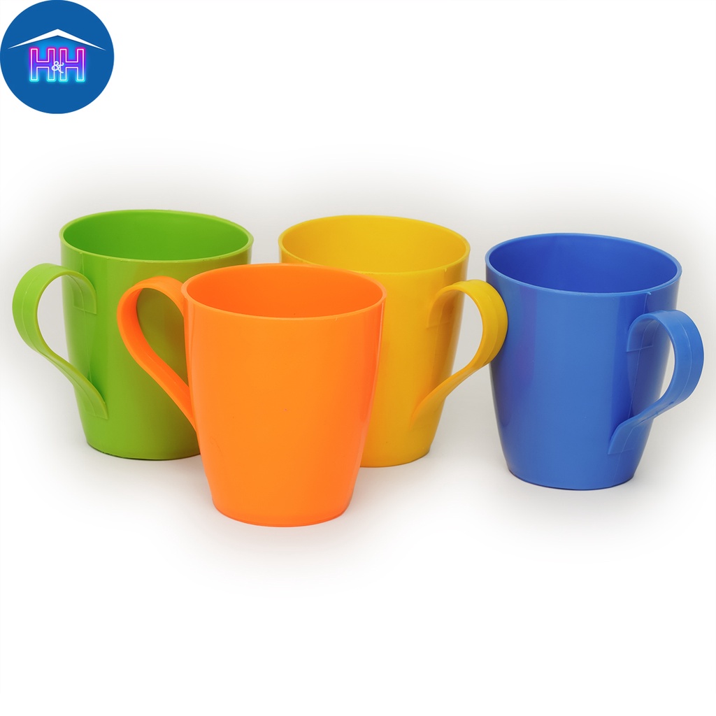 H&H Plastic Neon Cup - Mura Matibay 8oz Reusable Mug Baso Drinkware ...