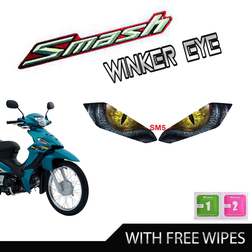SUSUKI SMASH 115/125 NEW WINKER EYE STICKER/ TRANSPARENT/TRANSLUCENT ...