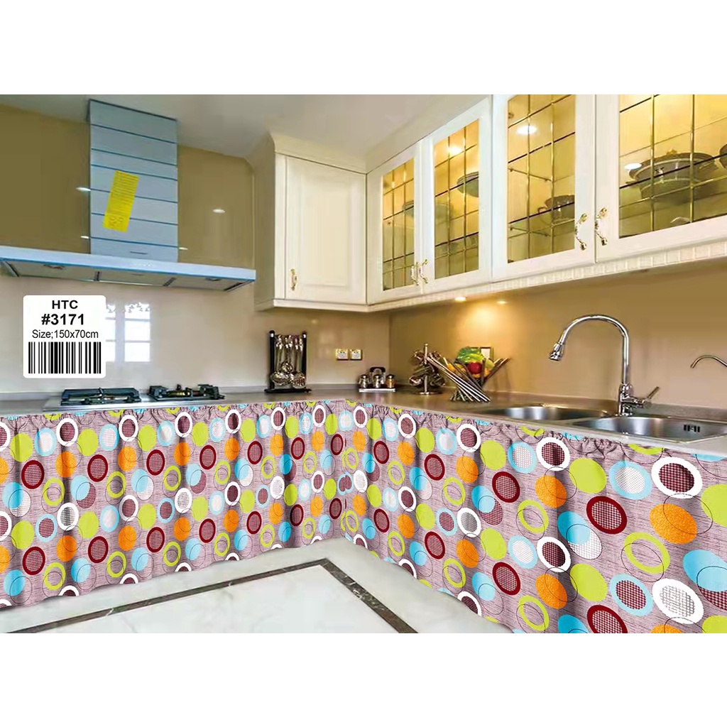 Lighting8 Kitchen sink lababo curtain short decorate curtain kurtina ...