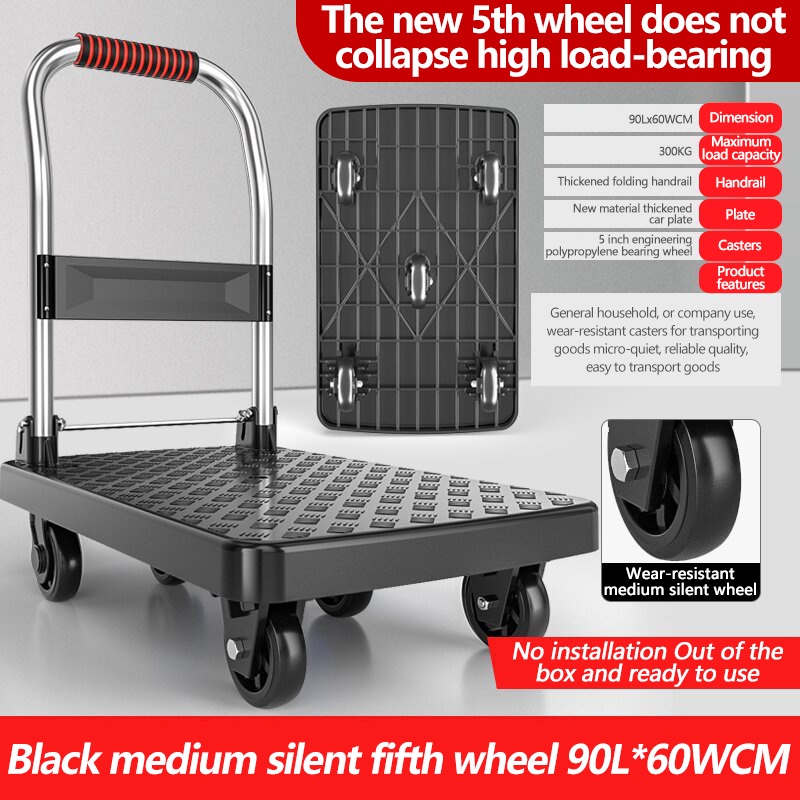 MONKEY Hand Truck Platform Trolley Push Cart Trolley Flat Bed portable ...