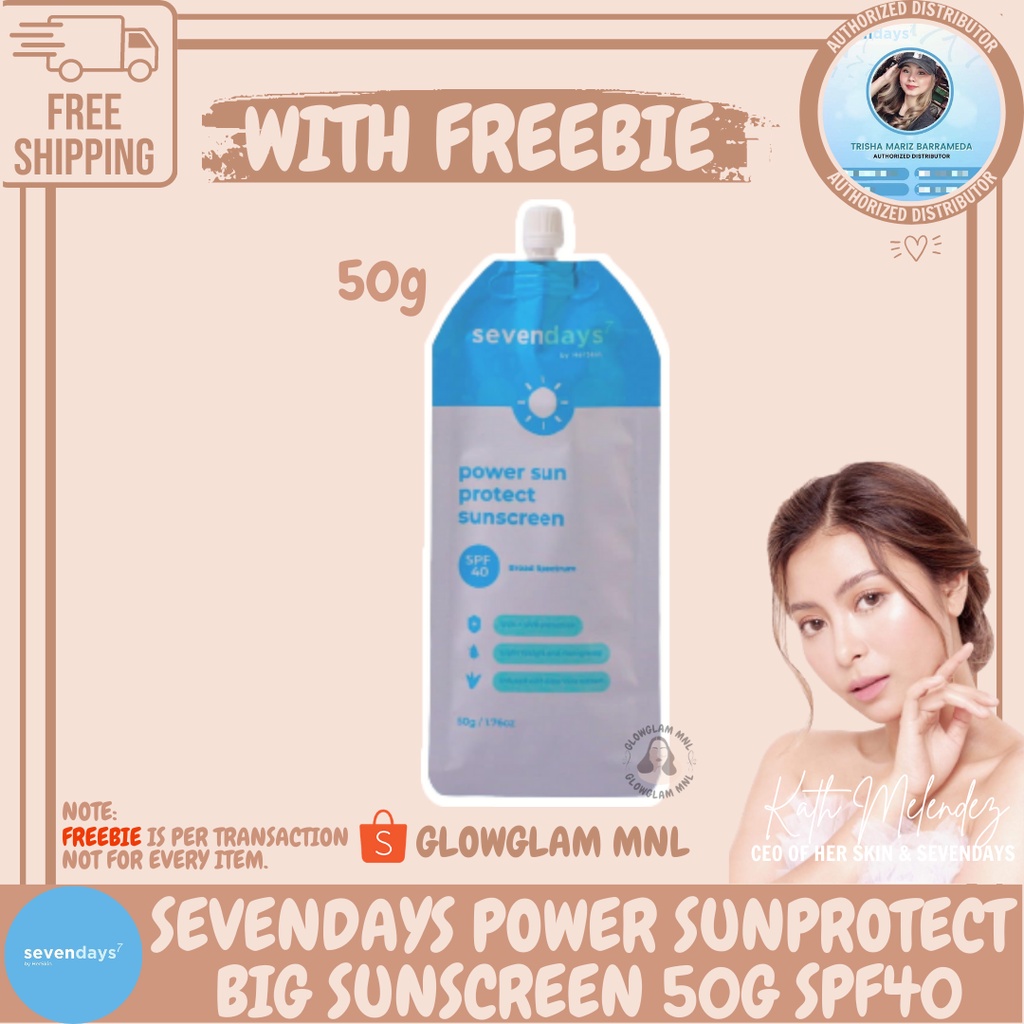 Sevendays Power Sun Protect Sunscreen SPF40 50g By Her Skin Kath ...