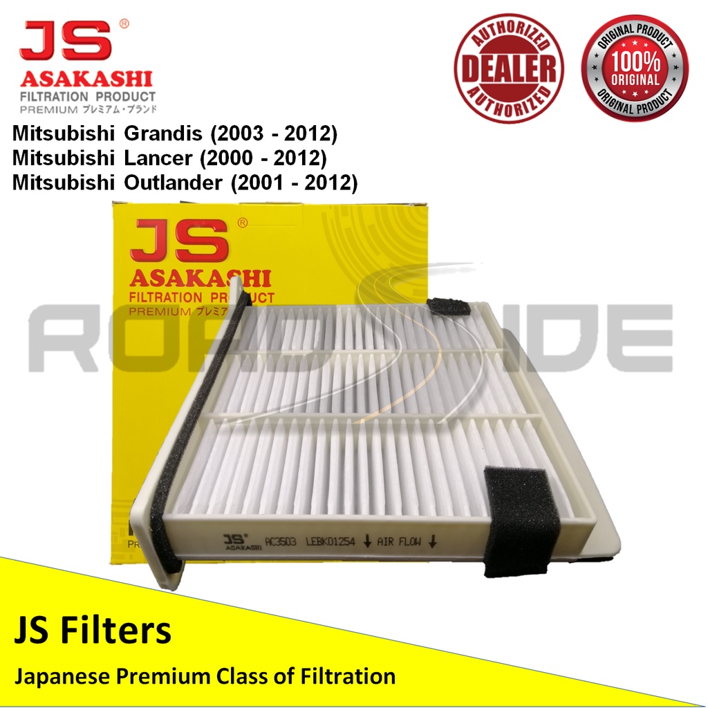 JS Asakashi AC Cabin Filter for Mitsubishi Grandis (2003-), Lancer ...