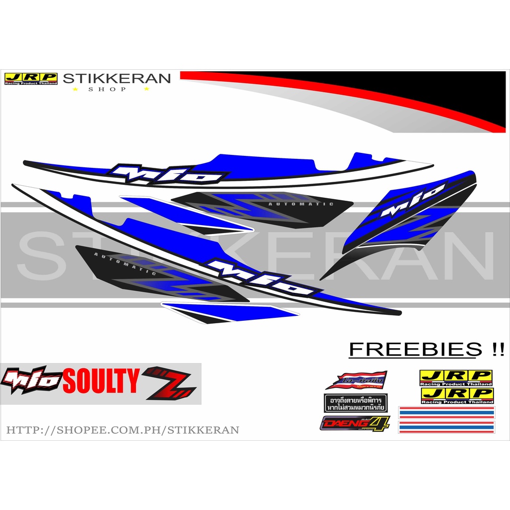 YAMAHA MIO SOULTY Z THAILAND STICKER DECALS | Shopee Philippines