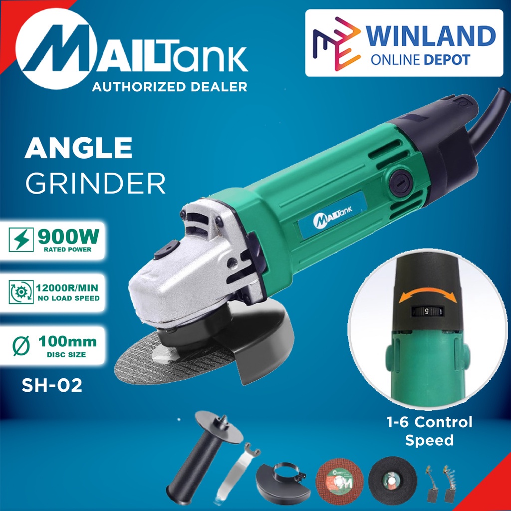 MAILTANK by Winland Angle Grinder Tools with Variable Speed 900W ...