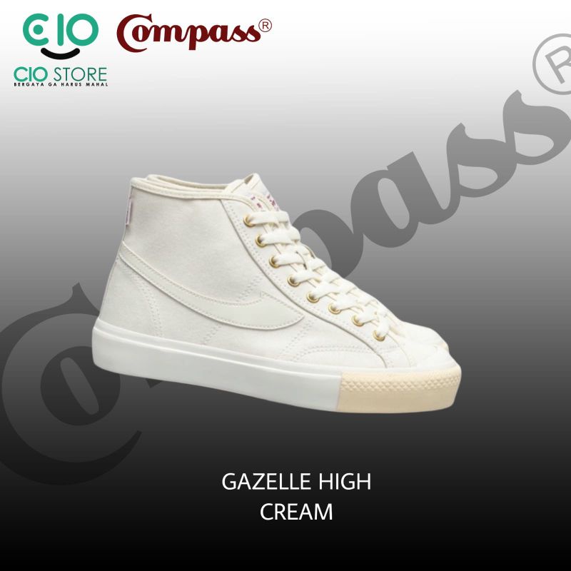 Compass gazelle high cream Shoes (original) | Shopee Philippines