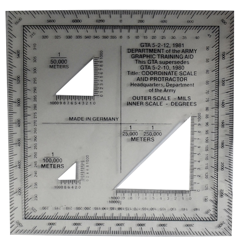 MILITARY PROTRACTOR / GTA / SQUARE, ROUND | Shopee Philippines
