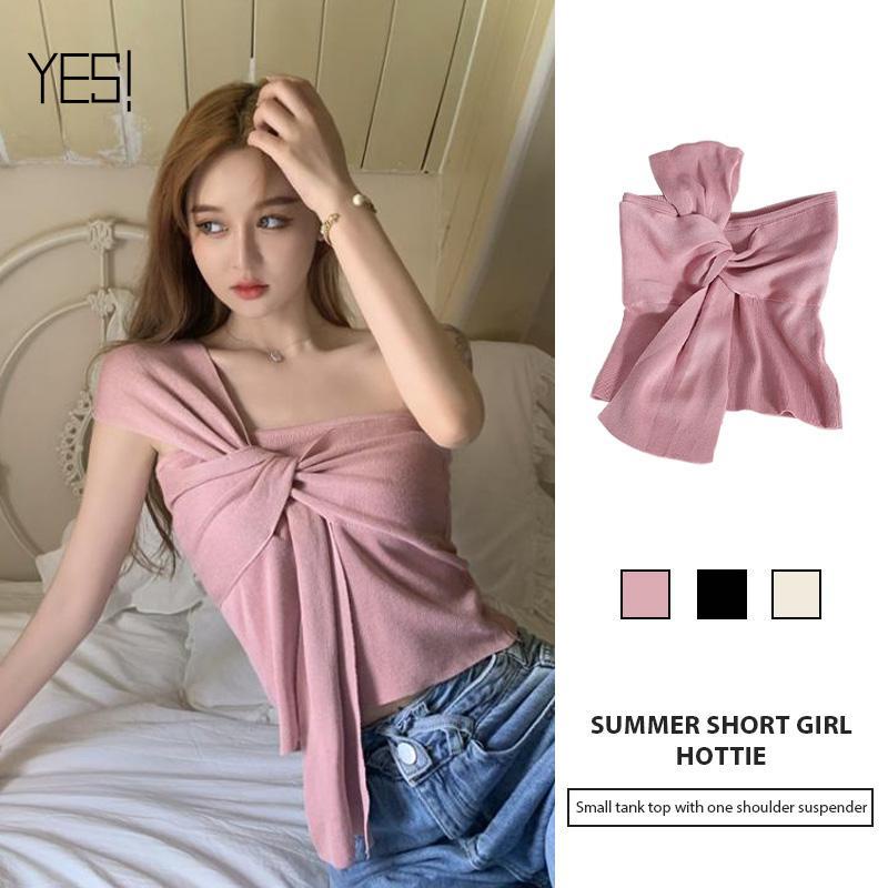 Korean Suspender Top for Women Summer New Hot Girl Wear Design Slanted ...