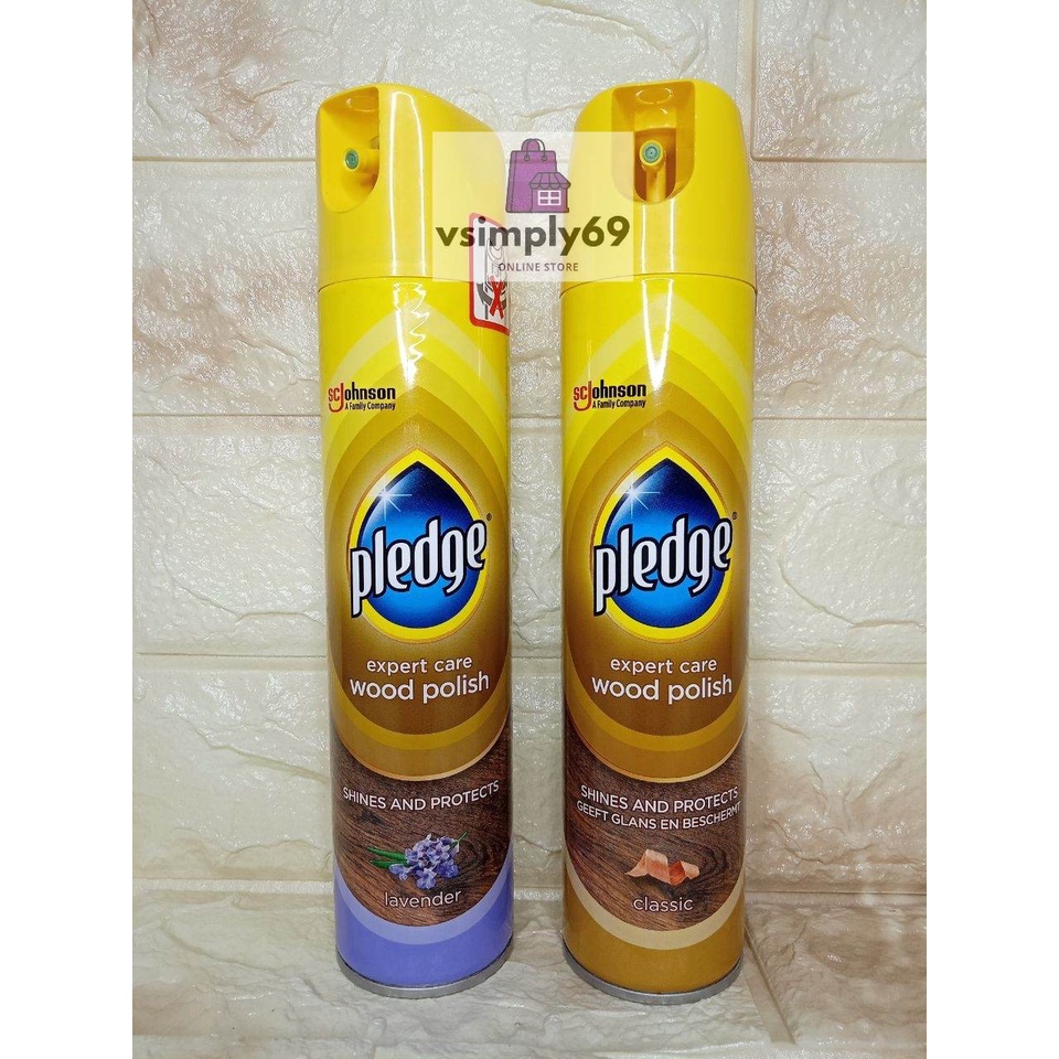 Pledge Wood Polish (250 mL) Made in Netherlands | Shopee Philippines
