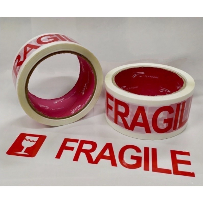 Fragile Stickers Tapes Warning Packing Label Packaging Tape Clear Tape ...