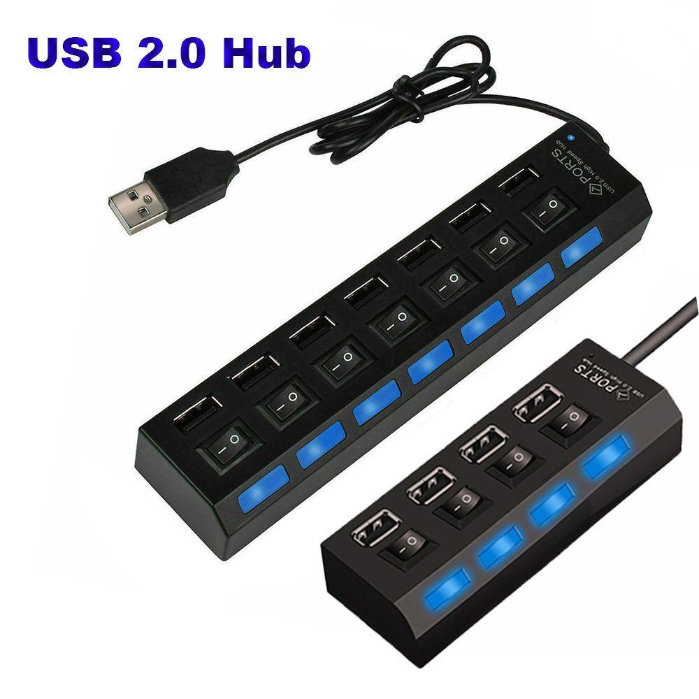 100% Original JCAM 7 Port PC Laptop Splitter Expansion Extender USB Hub ...