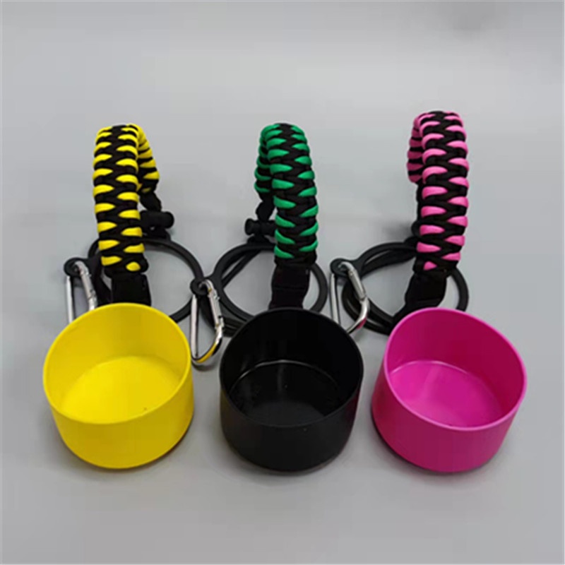 Enhanced Paracord Cup Rope And Silicone Boot Set For Hydroflask Aquaflask Wide Mouth Water